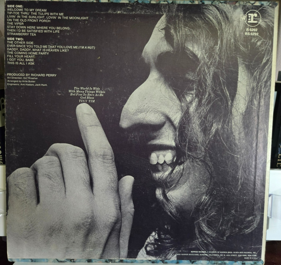 Tiny Tim autograph -GOD BLESS TINY TIM-vinyl LP w/CoA | eBay