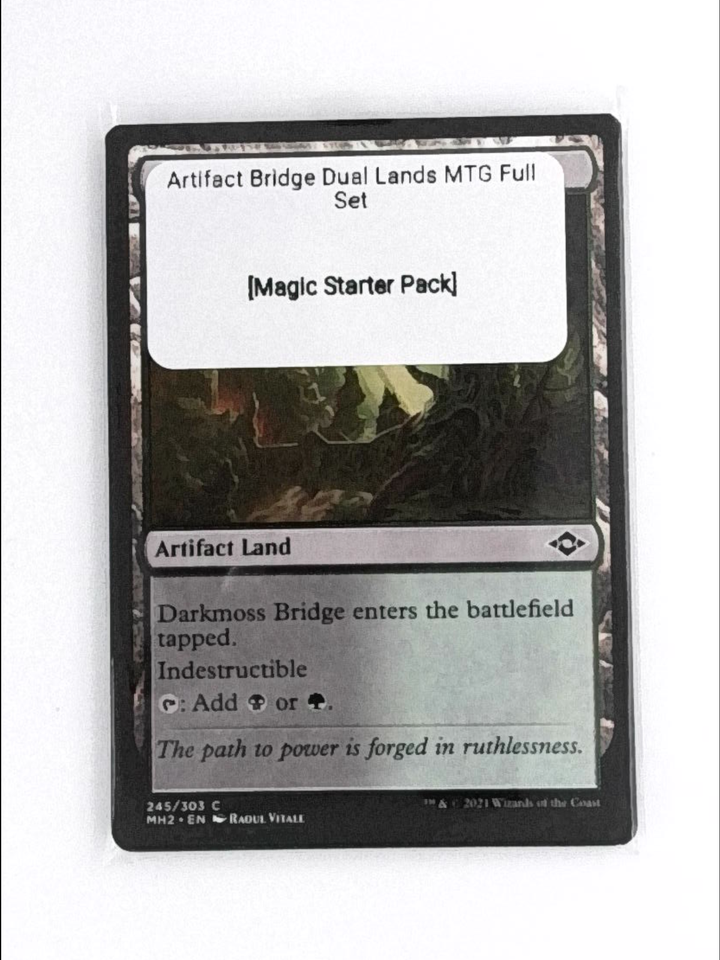 Artifact Bridge Dual Lands MTG Full Set All 10 Magic Commander EDH Mana ...