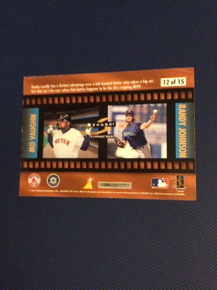 1996 Score Mo Vaughn-Randy Johnson Pitcher Perfect Card # 12 of 15 | eBay