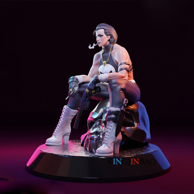 3D Print 1/8 1/6 Female Punisher Unpainted Resin GK Unassembled Statue ...