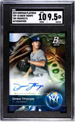 2023 Bowman Platinum Drew Thorpe #TOP-10 Autograph SGC 9.5 | eBay