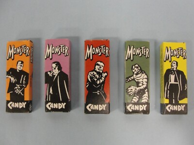 MONSTER CANDY FRANKENSTEIN DRACULA CREATURE WOLFMAN PHANTOM UNIVERSAL ...