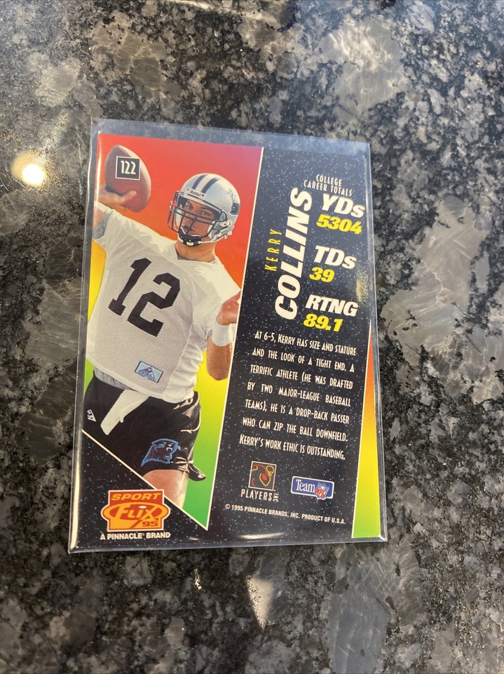 Kerry Collins RC - 1995 Sportsflix #122 - Carolina Panthers | eBay