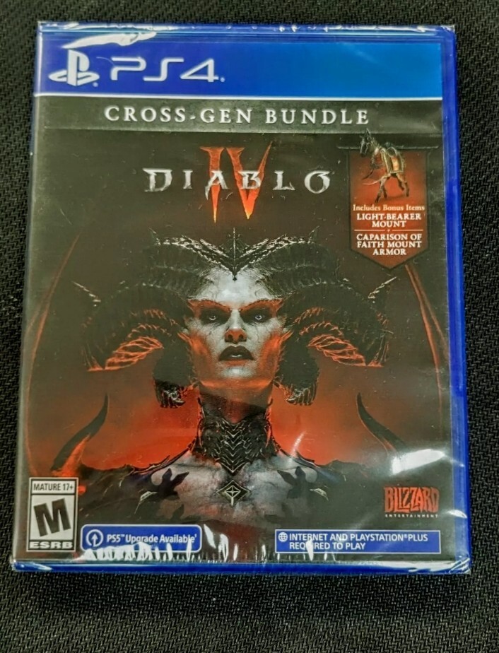 Diablo 4 Cross Gen PS4/PS5 Bundle Playstation 4 New Sealed *FREE FAST ...