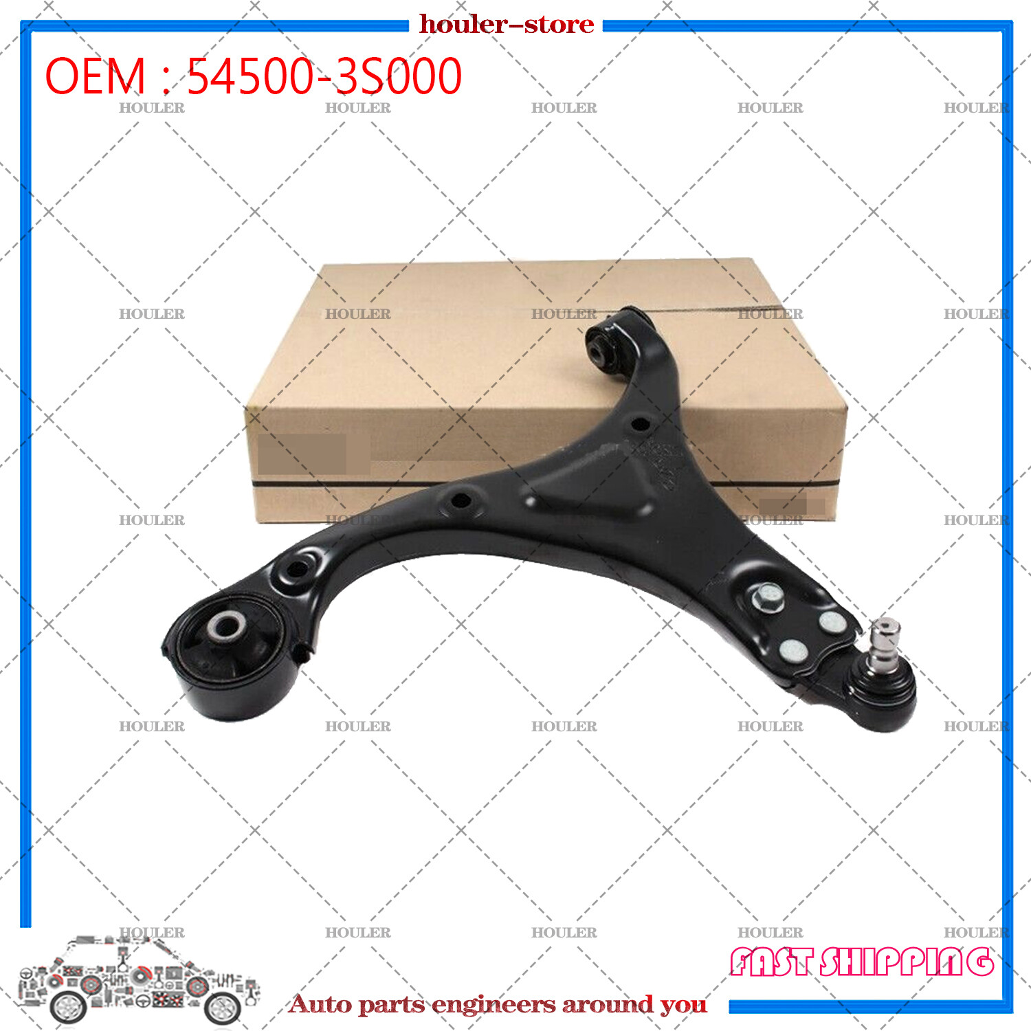 545003S000 OEM Genuine Front Lower Control Arm LH Fits Hyundai Sonata ...