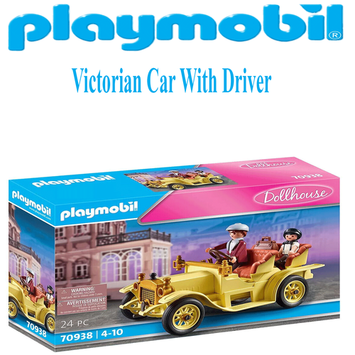 Playmobil 70938 Victorian Vintage Car with Driver – Dollhouse Accessory ...