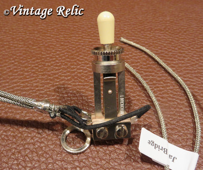Wired Toggle Switch 3 way Switchcraft NICKEL USA fits Gibson Les Paul ...