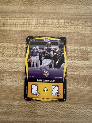 2025 UNO Elite Core Edition Yellow Sam Darnold Card #042 - Minnesota ...
