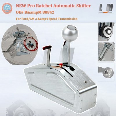 For B&M 80842 Pro Ratchet Automatic Shifter Ford GM 3 &4 Speed ...