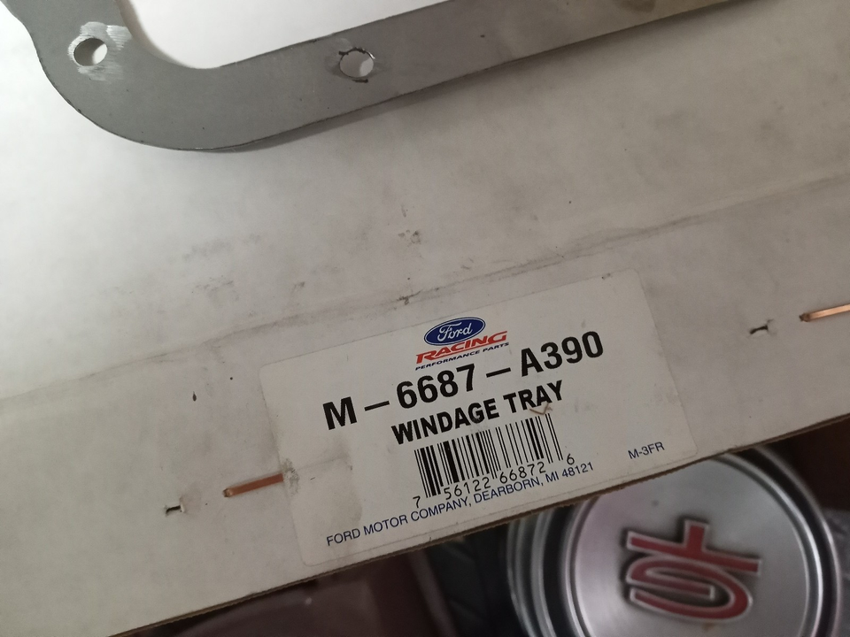 NOS Ford Mustang Cougar Shelby 390 428 FE windage tray 67 68 69 70 ...