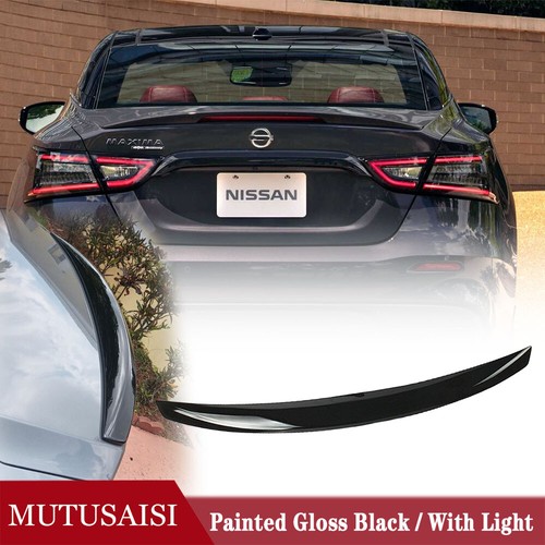 FIT FOR NISSAN MAXIMA 16-23 REAR TRUNK PREMIUM SPOILER WITH LIGHT ...