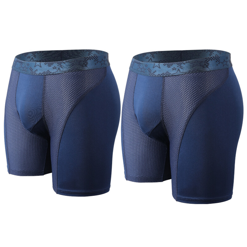Mens Boxer Shorts Underwear Breathable Anti-Chafing Compression Tagless ...