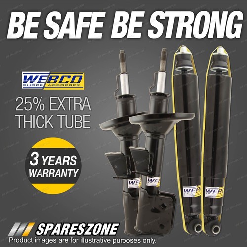4 Front Rear STD or Lower Webco Shock Absorbers for Volkswagen Crafter ...