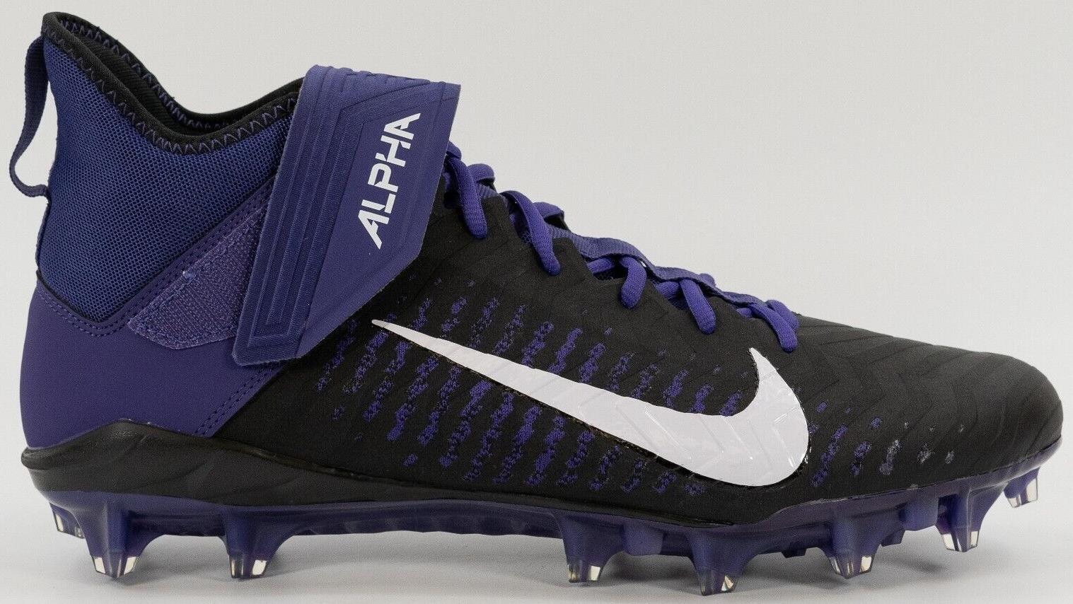 Size 14 - Nike Alpha Menace Pro 2 Mid Black Purple for sale online | eBay