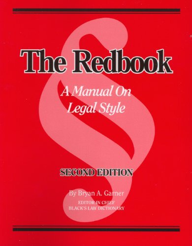 The Redbook: A Manual on Legal Style, Garner, Bryan A. 9780314168917 | eBay