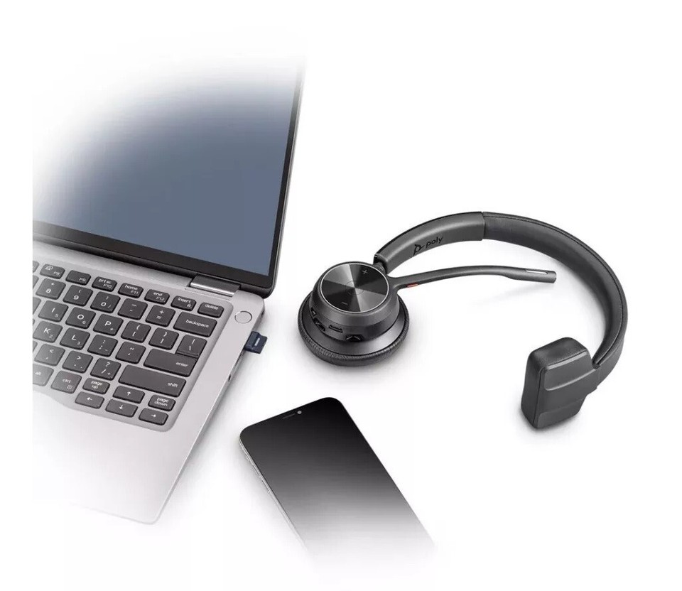 Plantronics Poly Voyager 4310 UC USB Cuffia Wireless Bluetooth ...