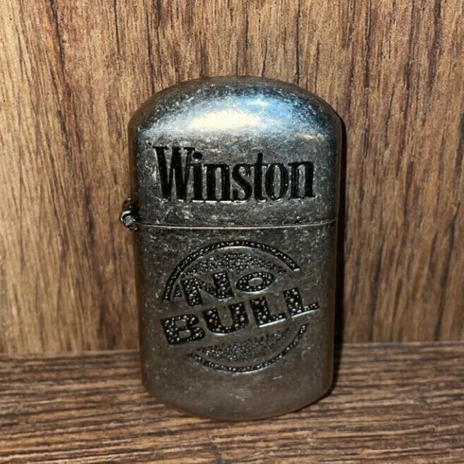 Winston No Bull Cigarette Zippo Lighter Silver Metal Pocket Torch ...