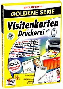 Visitenkarten-Druckerei 10 von Data Becker | Software | Zustand akzeptabel 4003646481772 | eBay