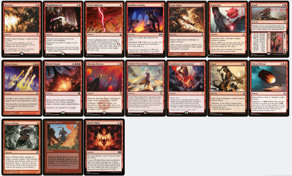 Imodane, the Pyrohammer BURN SPELLS DAMAGE Magic MTG Custom Commander ...