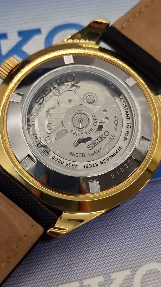Seiko 4R35-02C0 Automatic 5 Sports 44Mm W.R. 100Mt Gold And Pvd ...