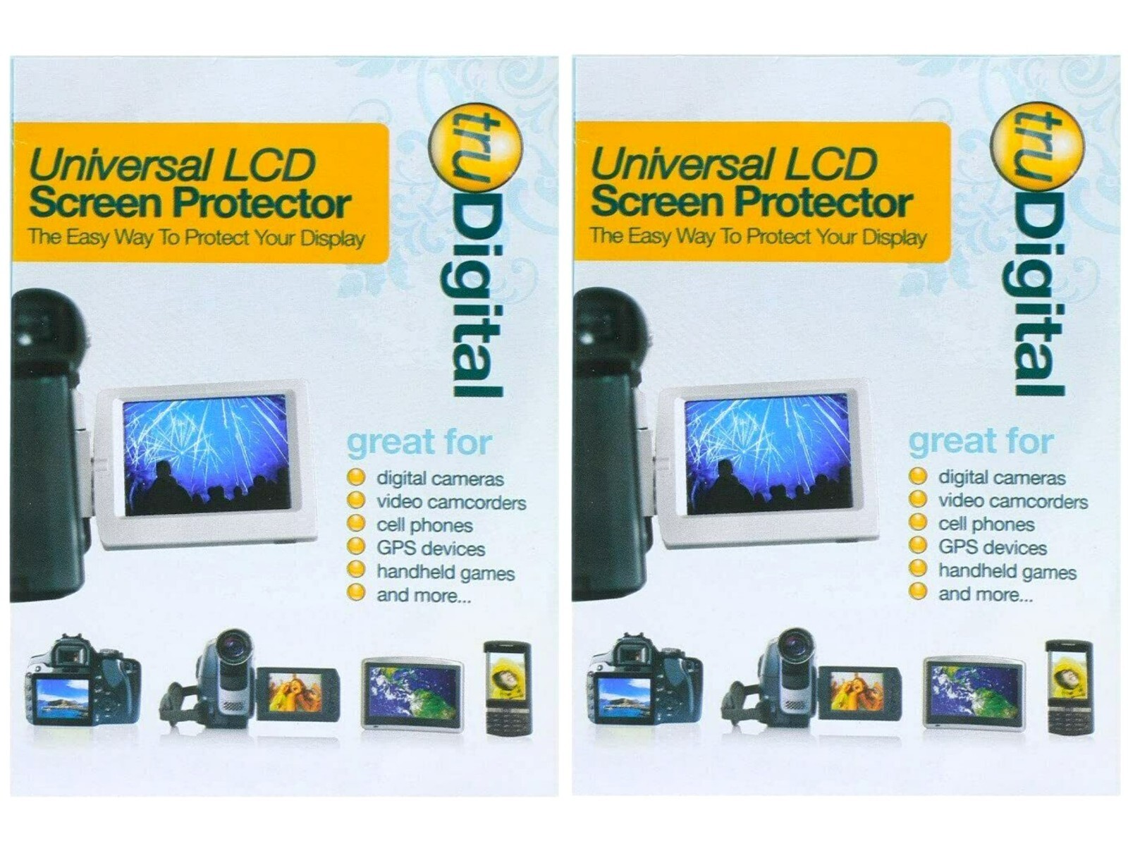 TruDigital Universal Digital Camera LCD Screen Protector LOT OF 2 | eBay