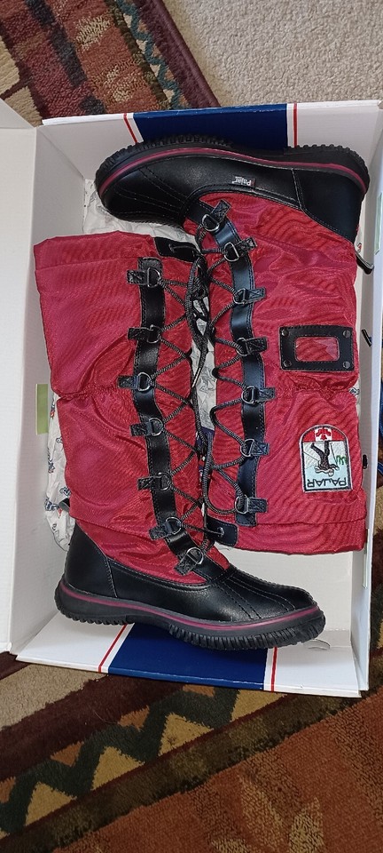Pajar Women's Grip Boot, Red BLACK, Hike SKI SNOW sz. 7-71/2 or 39 New ...