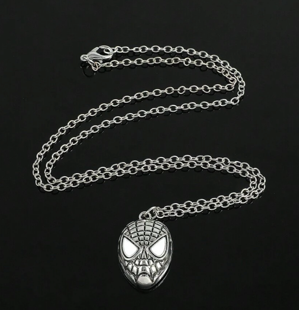 SPIDER-MAN Marvel Necklace ☆ Peter Parker, Stan Lee, COMIC BOOK Cosplay ...