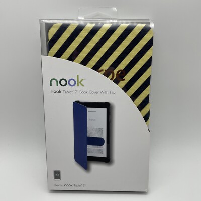NOOK Tablet 7 Book Cover with Tab- in Striped Carpe Diem -Brand New | eBay