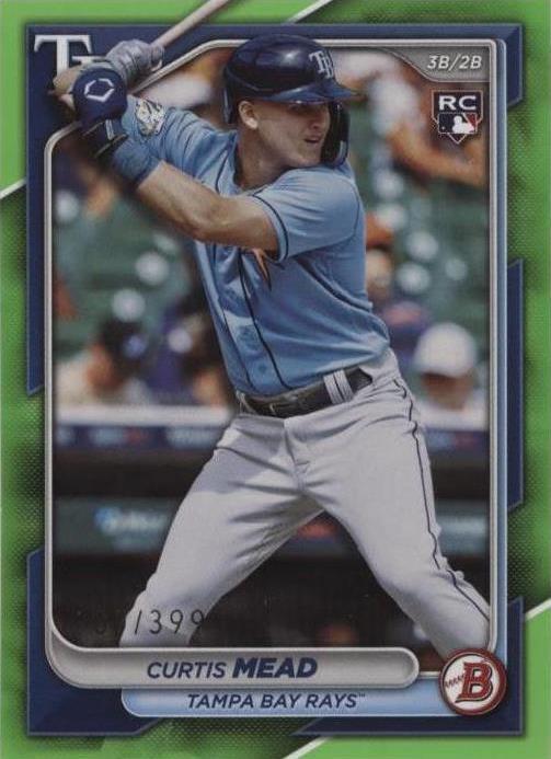 2024 Bowman - Curtis Mead #28 Neon Green Border /399 (RC) for sale ...
