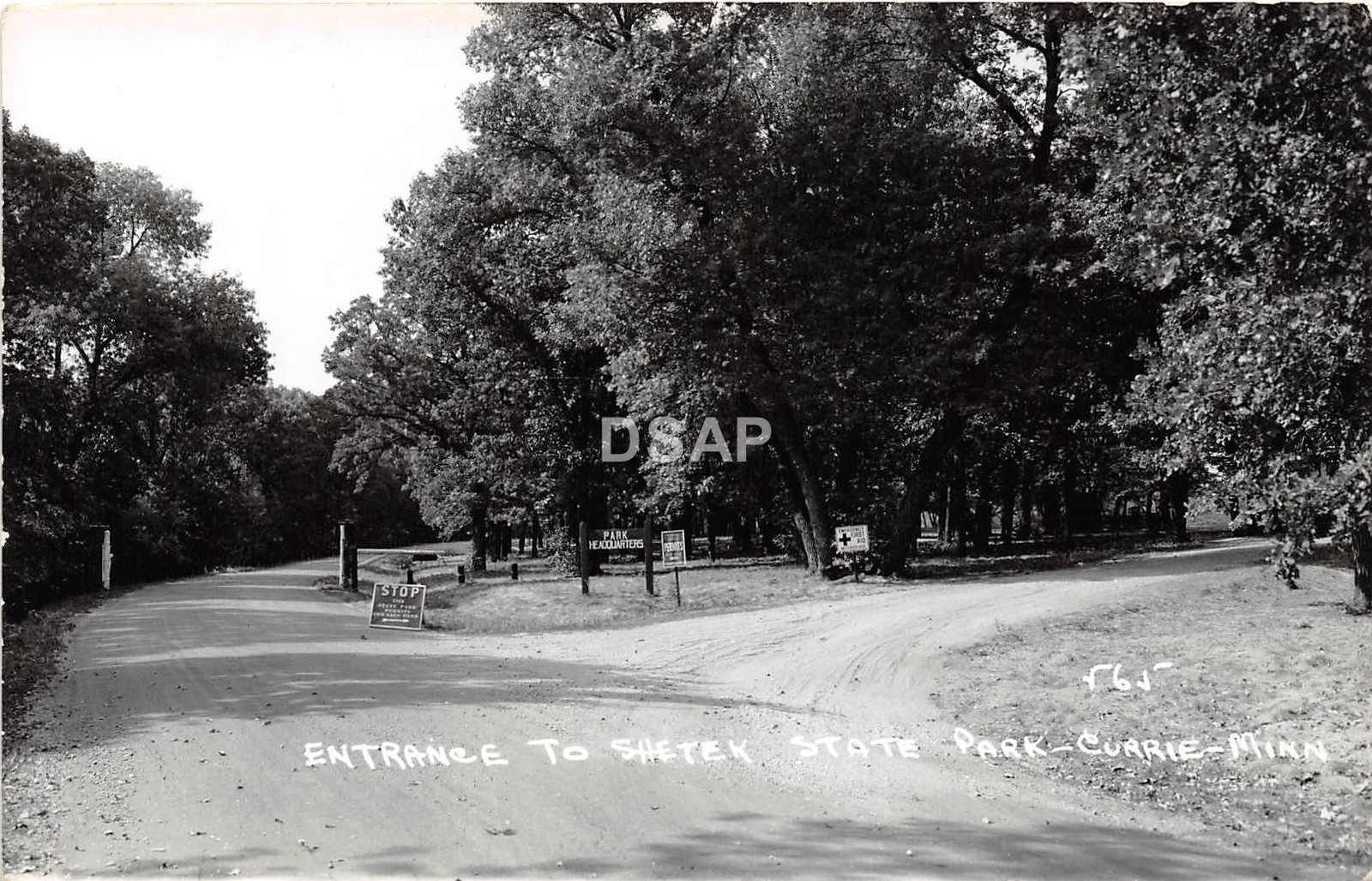 C24/ Currie Minnesota Mn Real Photo RPPC Postcard c1950 Shetek park ...
