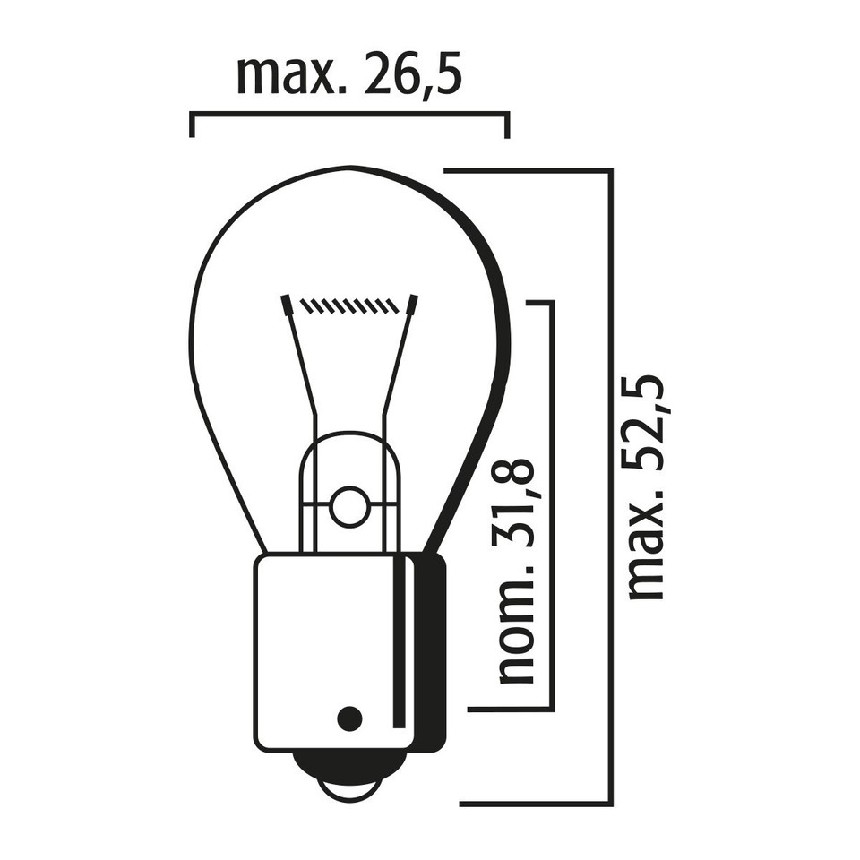 Flosser 1156NA P21W 21W Amber Two Bulbs Front Turn Signal Light Replace ...
