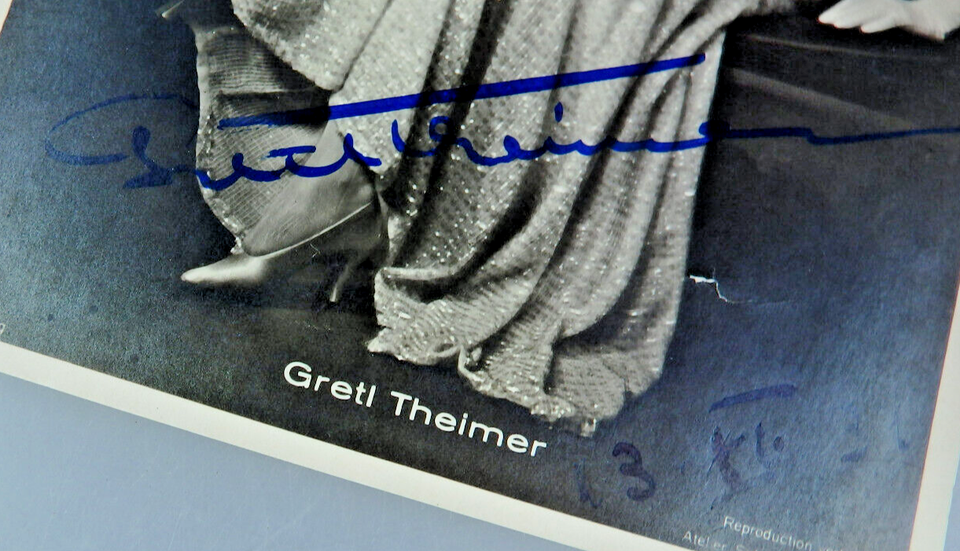 Autogramm Gretl Theimer österreichische Schauspielerin und Sängerin ...