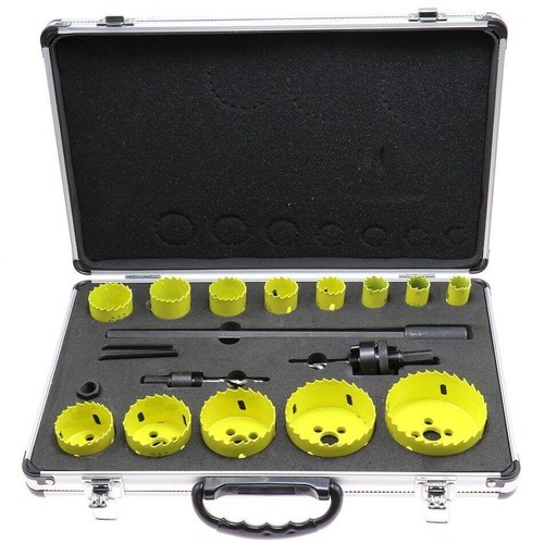 19pcs Bimetal Metal Hole Opener Concrete Saw Electric Hollow Core Drill ...
