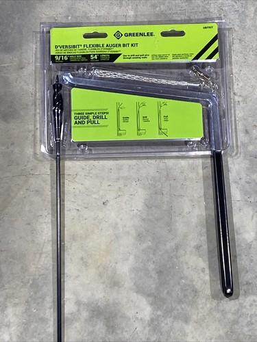 Greenlee 54" D'Versibit Flexible Auger Bit Kit 9/16", DBITKIT New | eBay