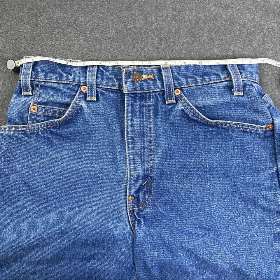 Vintage Levi's 505 Womens Cut-Off Denim Shorts High Rise Orange Tag ...
