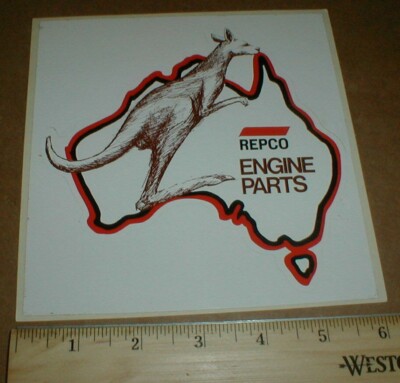 VTG Repco Engine Parts Australia drag racing decal sticker Kangaroo ...