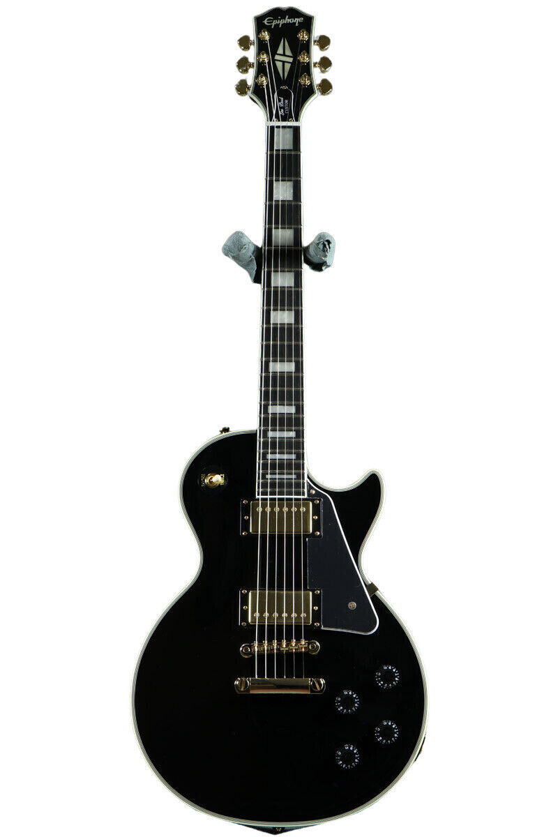 Epiphone Les Paul Custom Ebony Black Electric Guitar | eBay