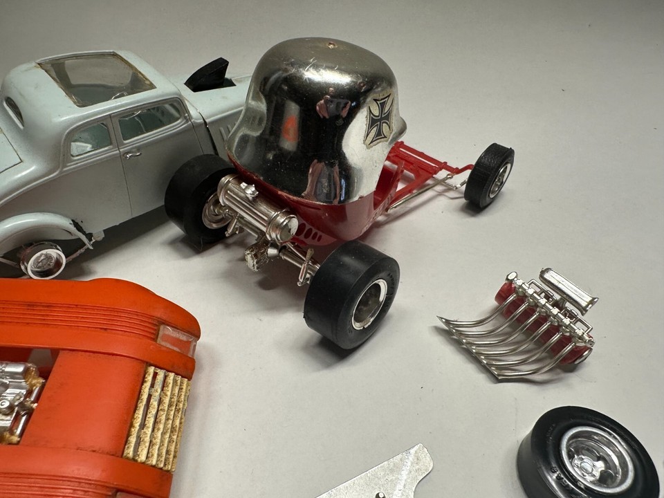 Monogram, AMT 1:25 Scale Red Baron, Willys, Bug 4pc Set Vintage Built ...