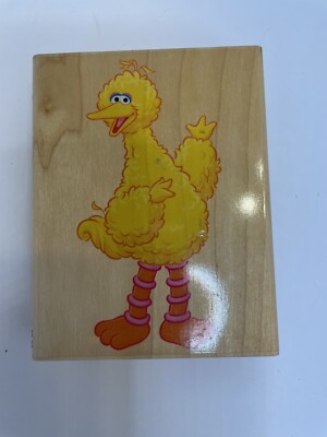 Stampabilities Sesame Street Big Bird Waves Hello Rubber Stamp | eBay