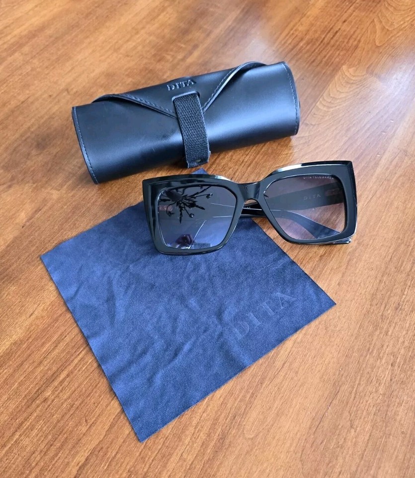 NEW Dita Eyewear DTS704-A-01-Z TELEMAKER Black Sunglasses. Bold and ...