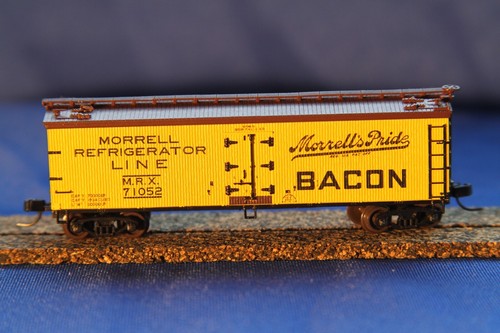 40' Wood Reefer- N Scale - Morrell Refrigerator Line - Bacon - 50 002 ...