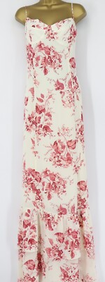 REFORMATION FALLON PINK FLORAL PRINT SLIP DRESS WOMENS US10 UK14 RRP£ ...