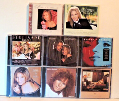 Barbara Streisand 8 CD Lot; Timeless (2CD), Partners (2CD), Memories ...