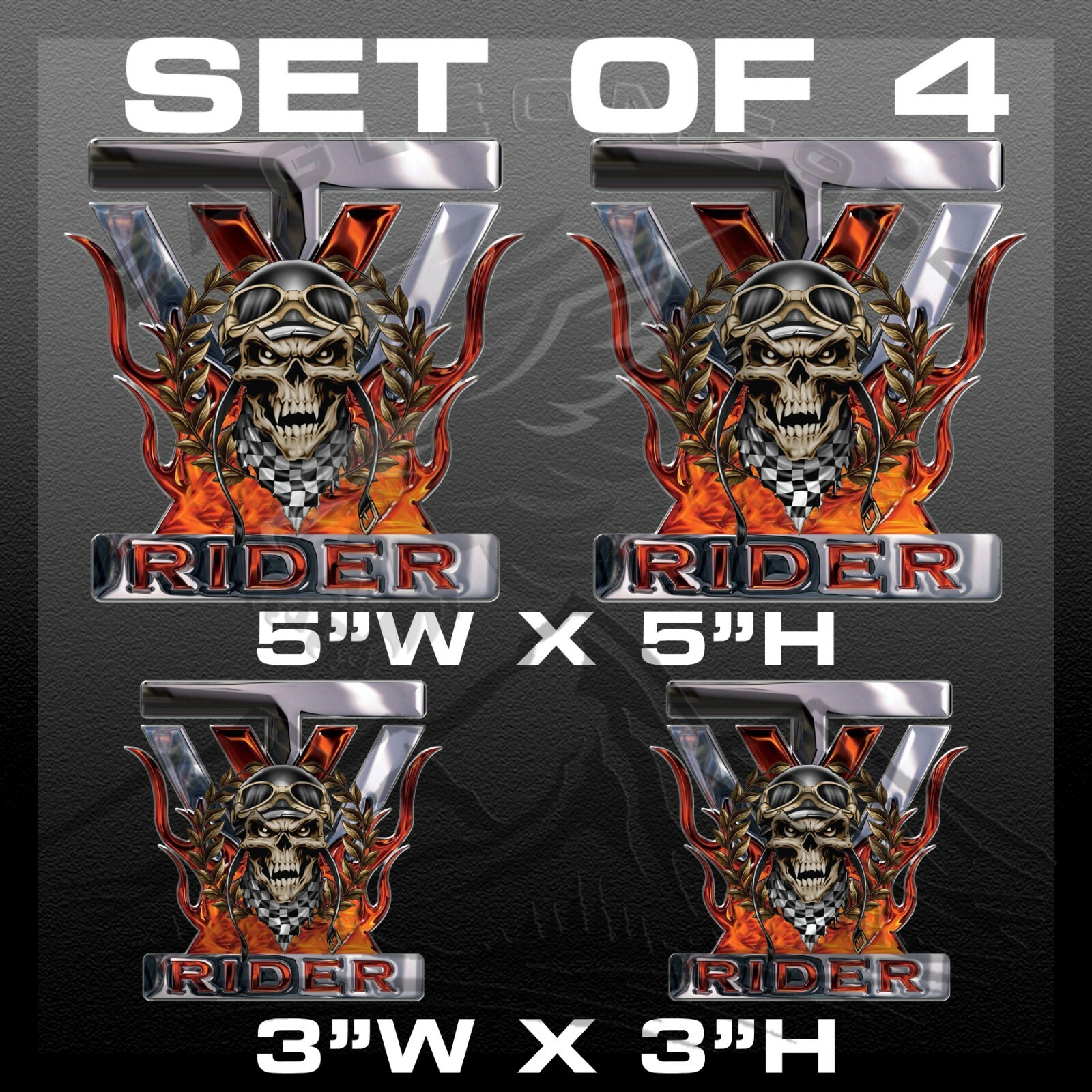 VTX Motorcycle Vinyl Decal Stickers (SET OF 4) | eBay