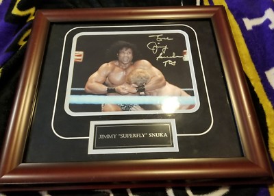 Jimmy Super Fly Snuka Framed And Matted Autographed Color Photo.coa | eBay