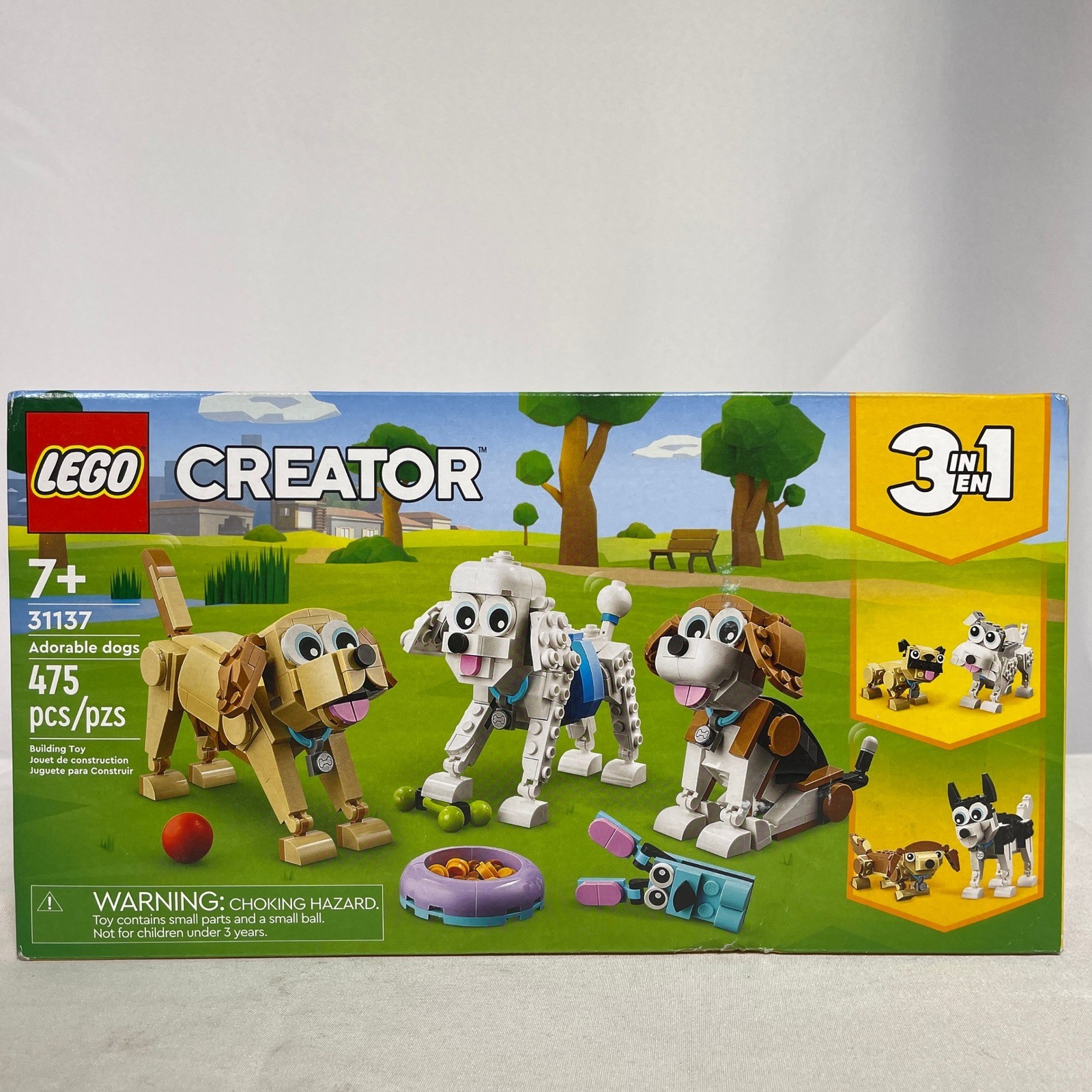 LEGO Creator 3 in 1 Adorable Dogs Building Pretend Play #31137 NEW ...