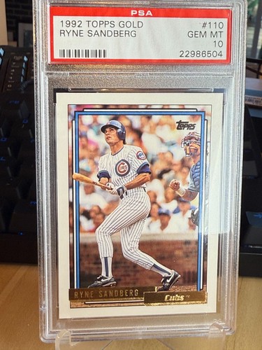 1992 Topps Gold Ryna Sandberg PSA 10 | eBay UK