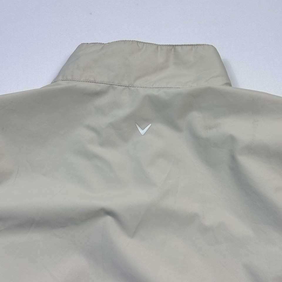 Callaway Jacket Womens Large Beige ACE Group Classic Full Zip Golf ...