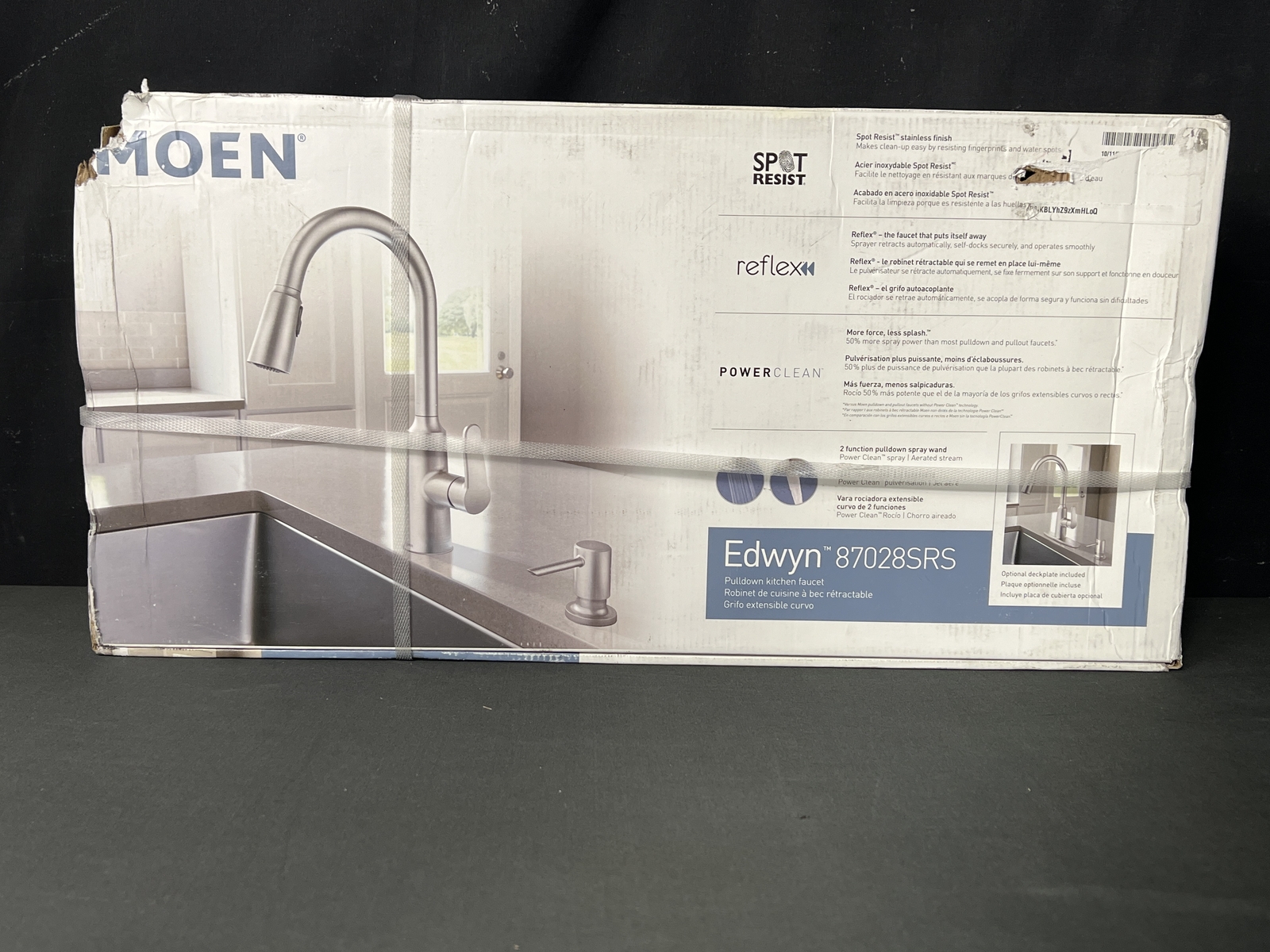 Moen+87028SRS+Edwyn+Spot+Resist+Stainless+One-Handle+High+Arc+Pulldown ...