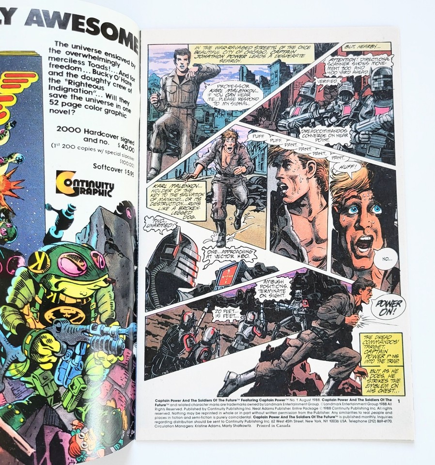 Captain Power And The Soldiers Of The Future #1B Variant (1988) TV Neal ...